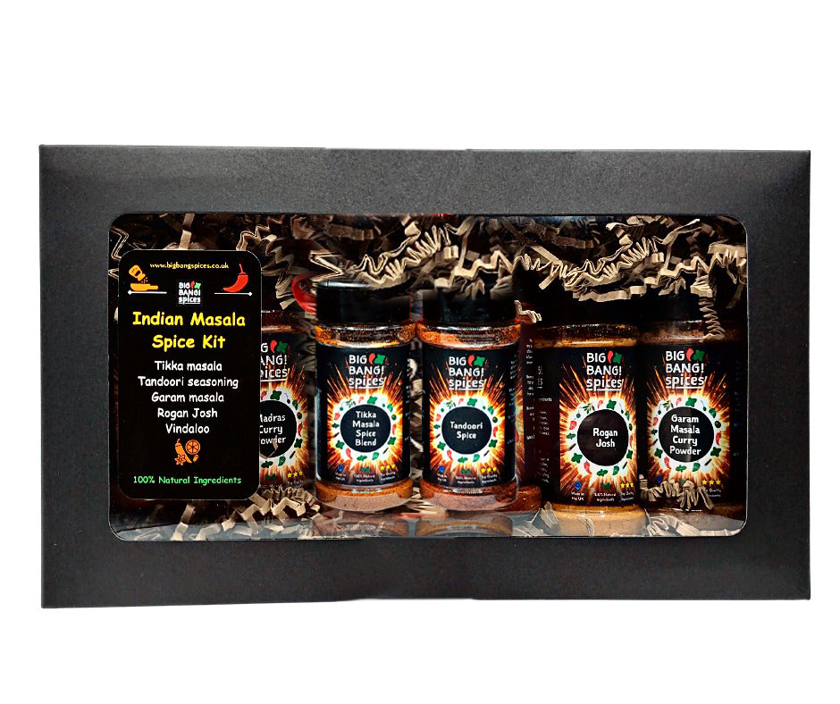 Indian Curry Masala Spice Kit with Printed Recipe Guide – BIG BANG! Spices